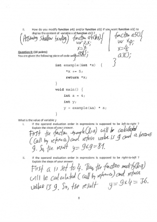 Programming Languages Second Midterm Exam Questions » Sayfa 8 » Vize ve ...